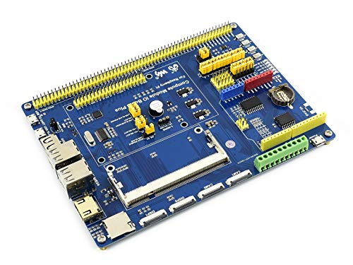 Waveshare Compute Module IO Board Plus Development Composite Breakout Board for Developing with Raspberry Pi CM4S/CM3 CM3L Various Common Use Components