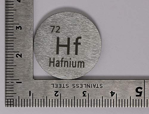 Hafnium (Hf) 24.26mm Metal Disc for Collection or Experiments