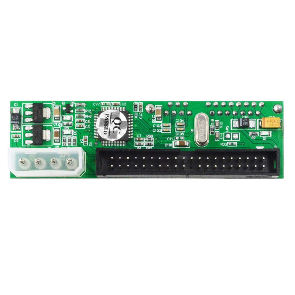 GODSHARK 2.5 inch SATA to 3.5 inch IDE Adapter, 2.5 or 3.5 Inch HDD or SSD SATA Hard Drive to 40 Pin 3.5 Inch PATA Desktop Converter Card