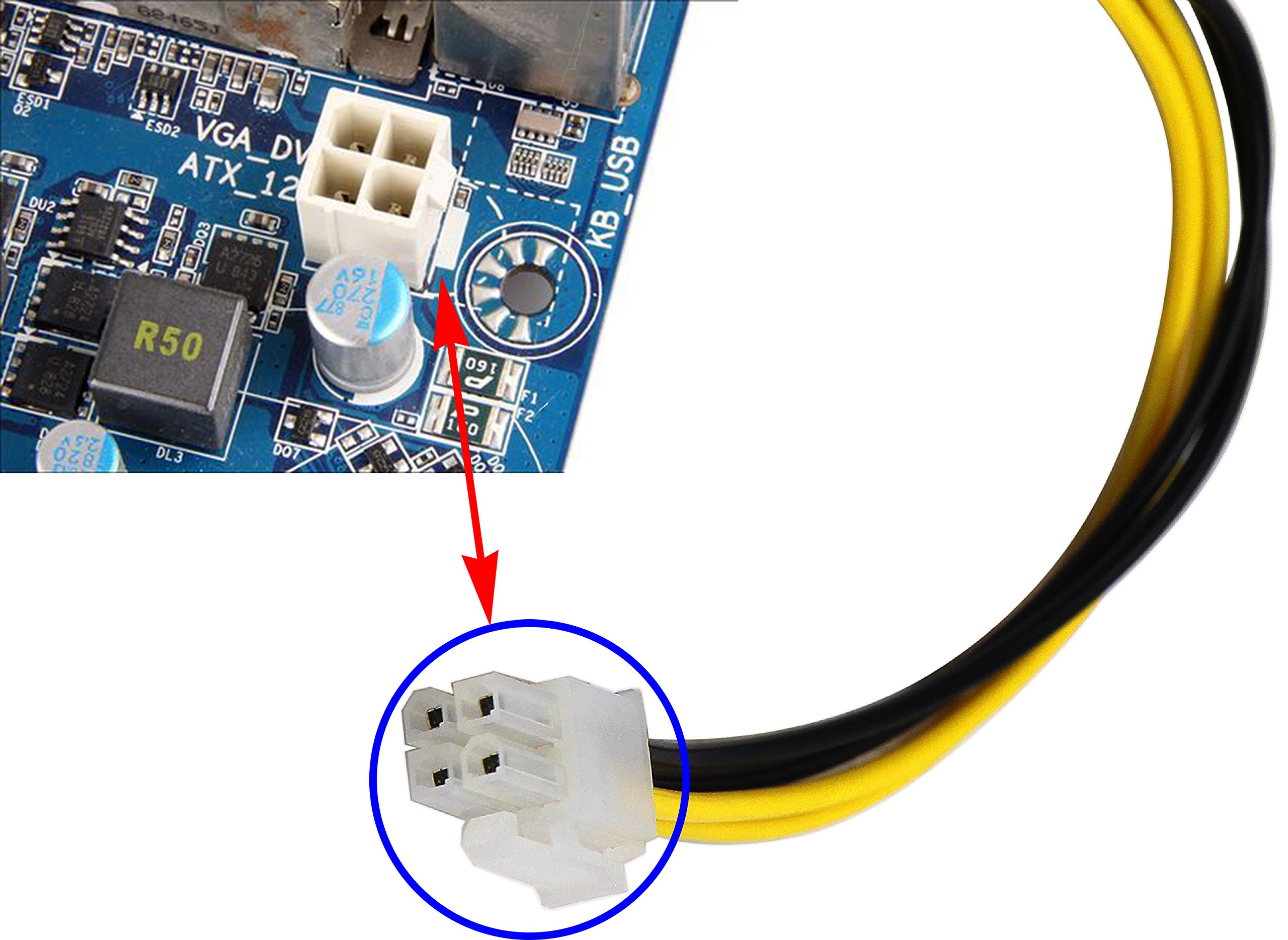 zdyCGTime(2-Pack) 4-Pin Molex M/F SATA Cable ATX 12V Power Supply 4-Pin CPU Male to Female CPU Motherboard Power SATA Extension Cable(20CM/8 Inch)