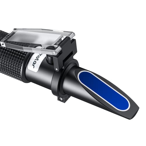 ALLmeter Grape Wine Refractometer Brix Alcohol Refractometer for Grape Wine Brewing Measure Sugar Content & Predict Alcohol Degree Dual Scale of 0-40% Brix & 0-25% vol Alcohol for Brewing Winemaking