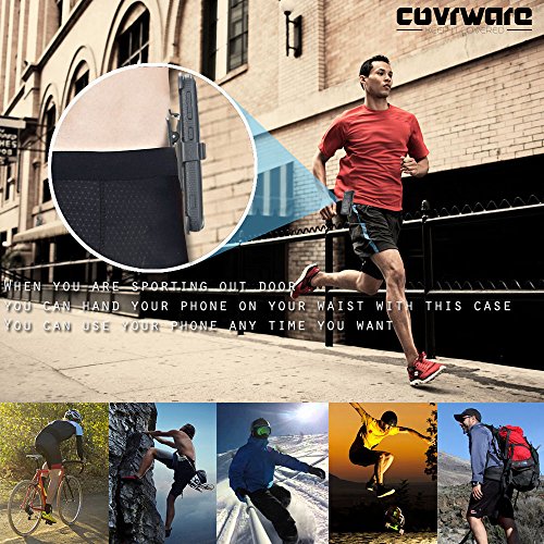 COVRWARE [Iron Tank] case Compatible with ZTE ZMAX PRO/ZTE Carry, with Built-in [Screen Protector] Full-Body Rugged Holster Armor Case [Brushed Metal Texture Design][Belt Clip][Kickstand], White