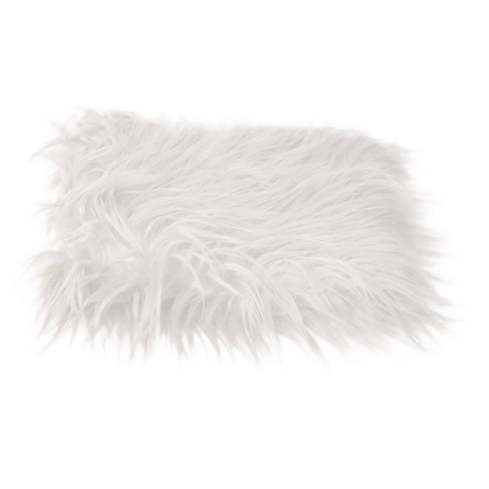 TOYANDONA Baby Newborn Photo Props Wraps DIY Blanket Infant Outfits Soft Faux Fur Photography Backdrops Mat for Baby Boys and Girls(Beige)