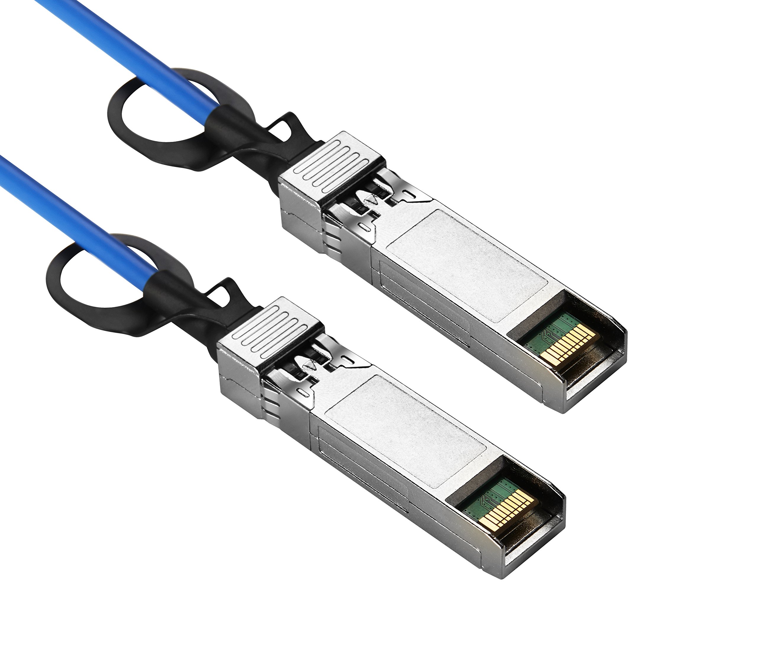 Macroreer 10G SFP+ DAC Cable, SFP Direct Attach Copper Passive Cable for Ubiquiti, Blue Color 10GbE SFP Twinax Cable 0.5-Meter(1.6ft), for Ubiquiti,Cisco,Mikrotik,Netgear,Supermicro