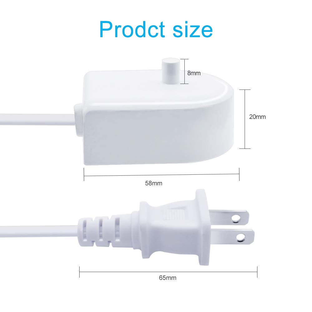 IBERLS Replacement HX6100 Charging Base Charger for Philips Sonicare HX6100 HX8910 HX8911, HX6000 Series Electric Toothbrushes; Fits Sonicare Airfloss, Airfloss Ultra Electric Flosser