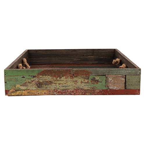 G.E.T. WB-1616-RWD 15.5" Square Tray, Reclaimed Wood