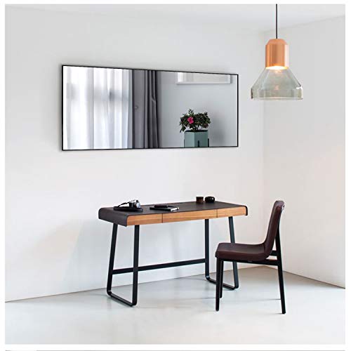 MIRUO Full Length Mirror Decor Wall Mounted / Floor Mirror Dressing Mirror Make Up Mirror Bathroom/Bedroom/Living /Dining Room/Entry, Black, 47" x 22"