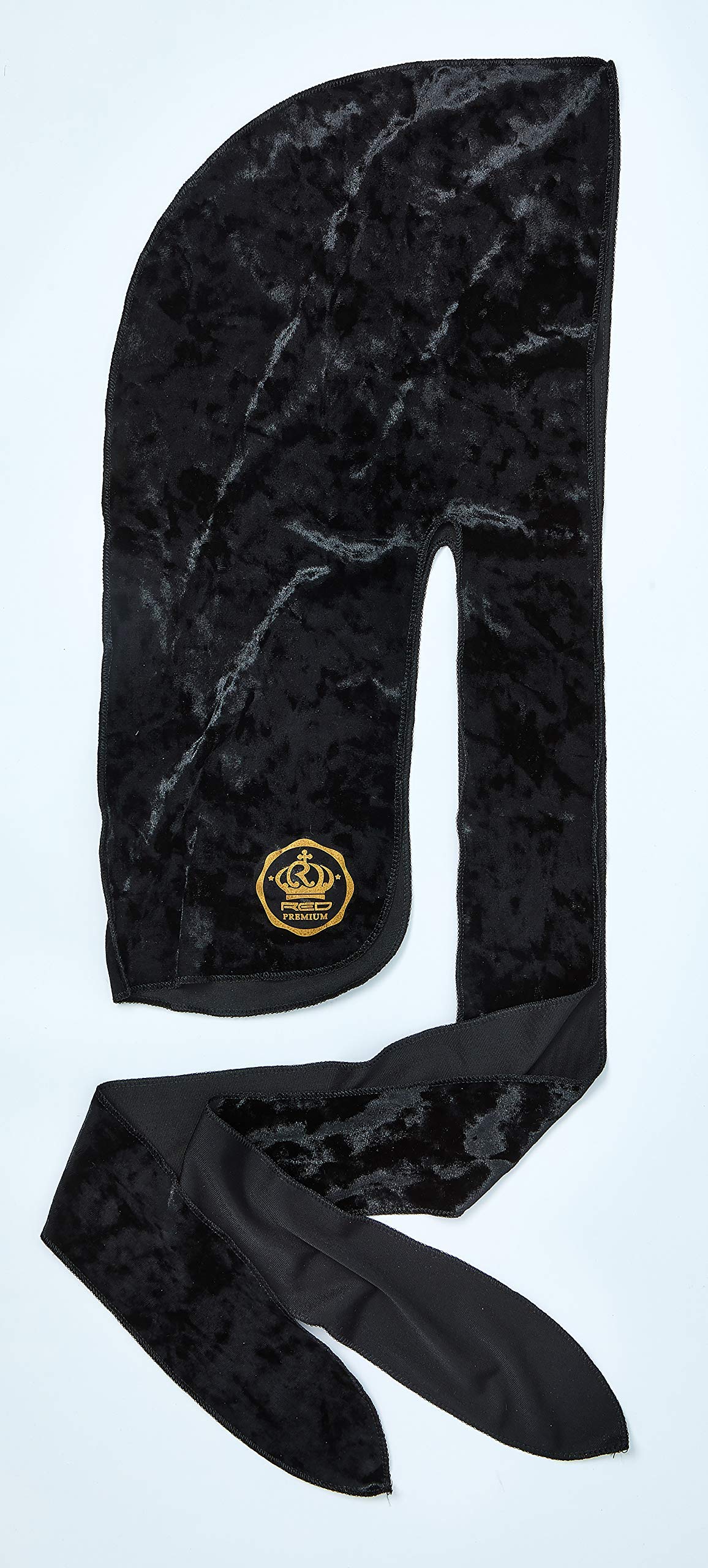 KISS RED Premium Bow Wow X Power Wave Crushed Velvet Durag (Black)