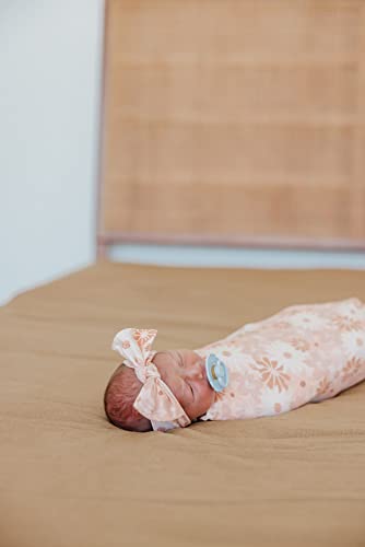 Copper Pearl Baby Stretchy Soft Knit Headband Bow Penny