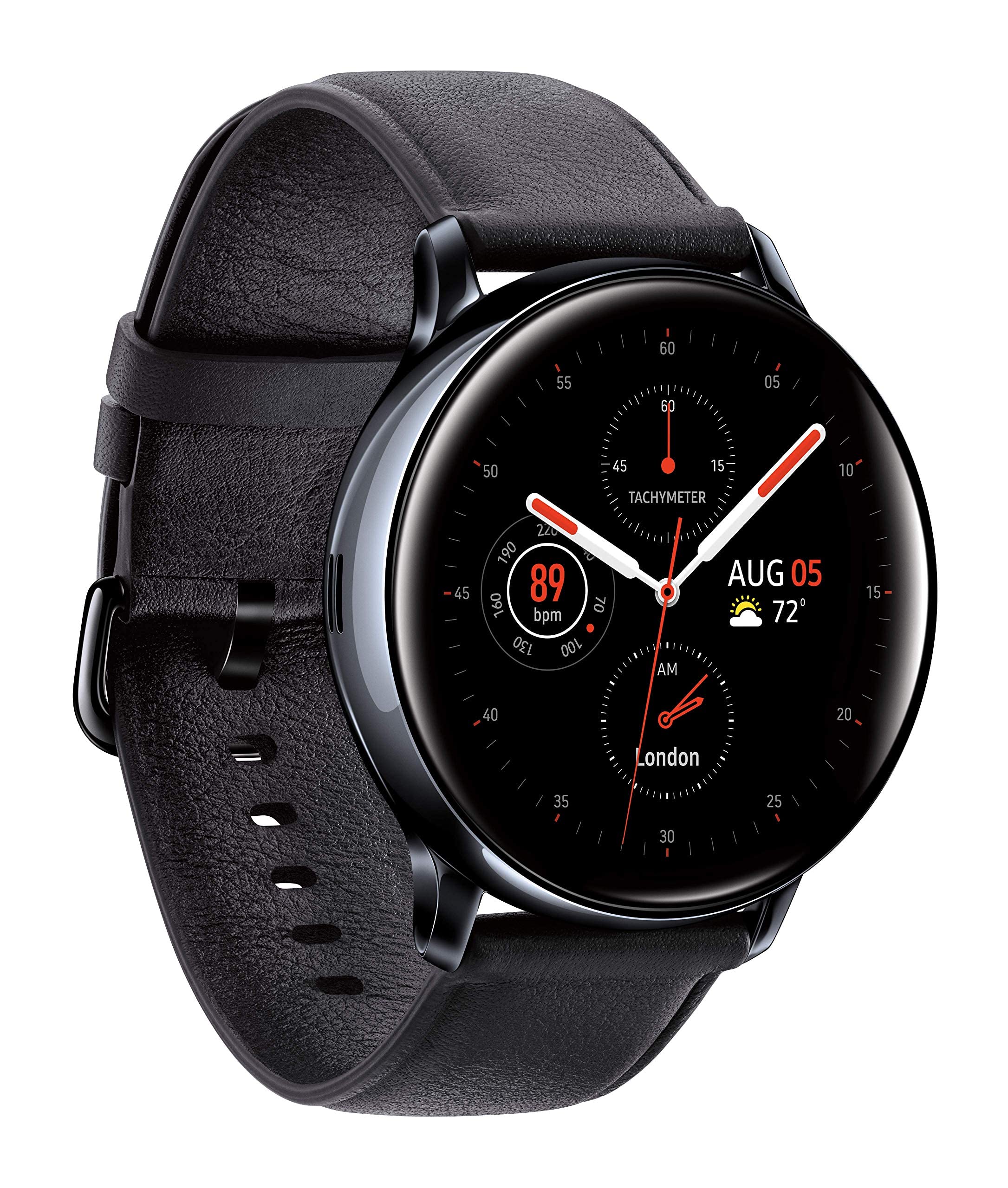 SAMSUNG Galaxy Watch Active 2 (40mm, GPS, Bluetooth, Unlocked LTE) Smart Watch with Advanced Health monitoring, Fitness Tracking , and Long lasting Battery, Aqua Black - (US Version)