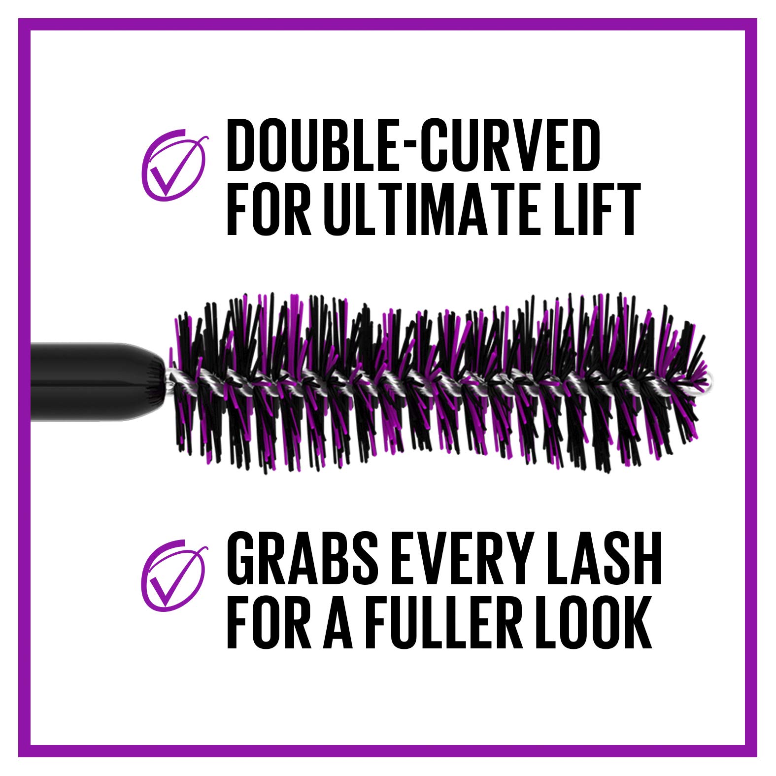 Maybelline The Falsies Lash Lift Washable Mascara Volumizing, Lengthening, Lifting, Curling, Multiplying, Eye Makeup, Ultra Black, 1 Count
