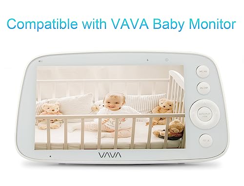 Charger for VAVA Baby Monitor Handheld Screen Parent Unit 5V Power Cord UL Aadpter with 5ft White Cable (Not for Cam) - LEFXMOPHY
