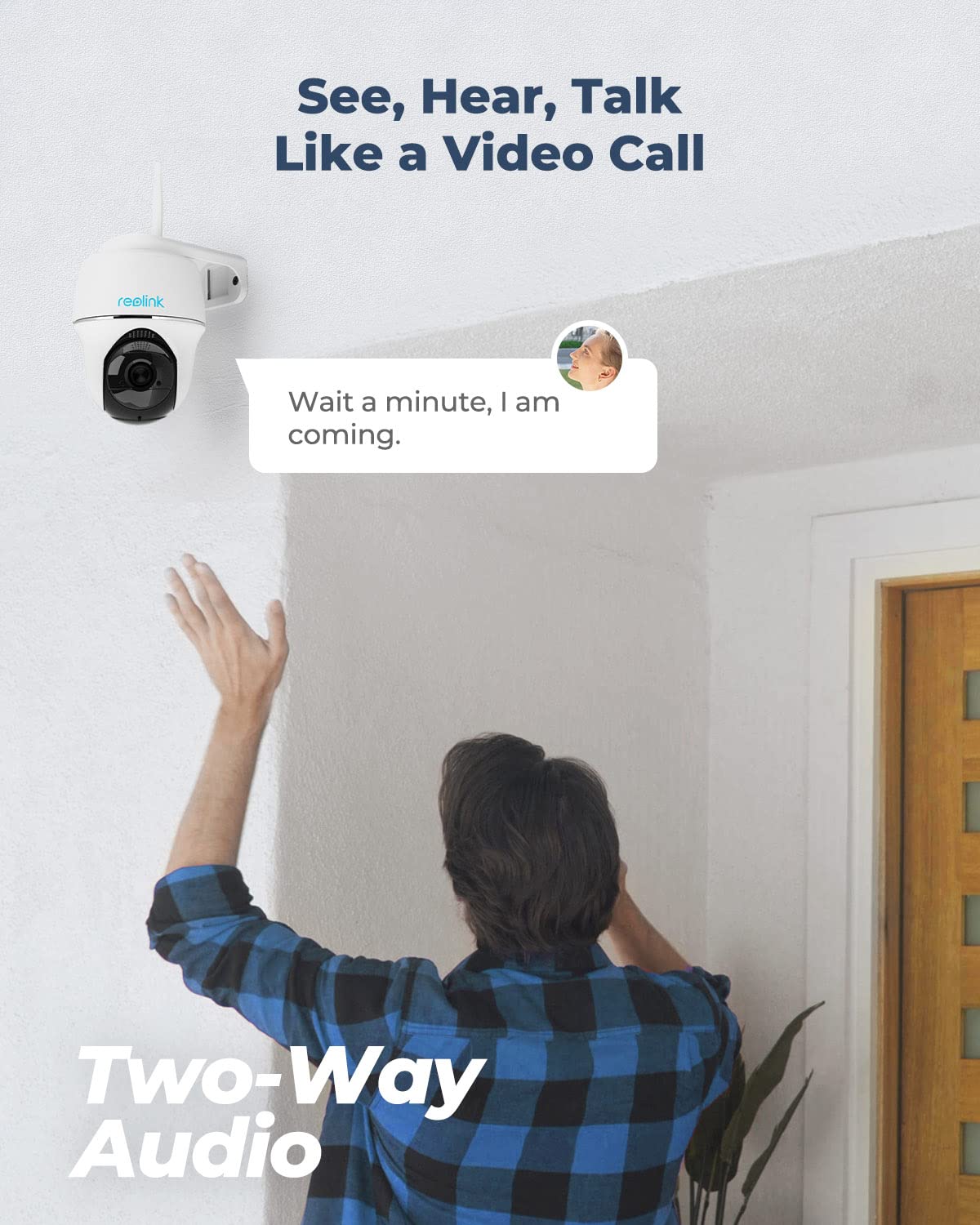 REOLINK Argus PT +SP - 5MP Security Cameras Wireless Outdoor, Solar Powered, 360° Pan Tilt, 5/2.4Ghz Dual Band WiFi, Smart Detection, No Extra Fee, No Hub Needed