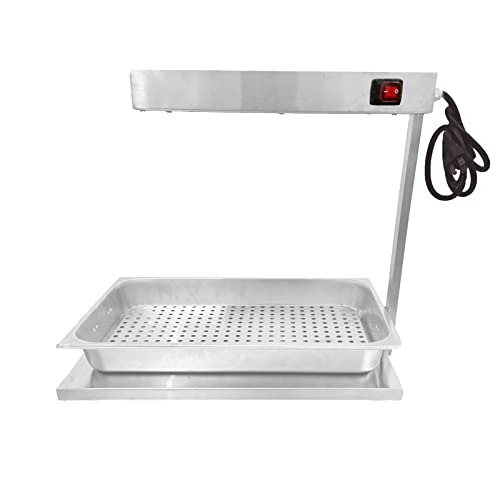 Commercial French Fry Warmer Infrared Food Warmer Fries Warming Stations with Removable Food Pan