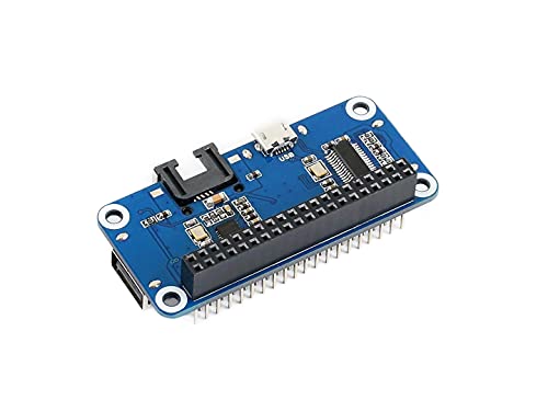 Waveshare Ethernet/USB HUB HAT, Compatible with Raspberry Pi 5/4B/3B/Zero/Zero W/Zero 2W/Pico/Pico W/Pico WH, 1x RJ45 Ethernet Port, 3X USB Ports
