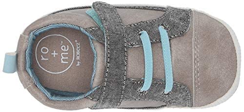 RO + ME Baby Boys Crib Shoe, Parker Grey, 12 Months-18 Months Infant