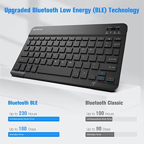 Fintie Keyboard Case for Samsung Galaxy Tab S6 10.5" 2019 (Model SM-T860/T865/T867), [Patented S Pen Slot Design] Folio Stand Cover with Removable Wireless Bluetooth Keyboard, Black