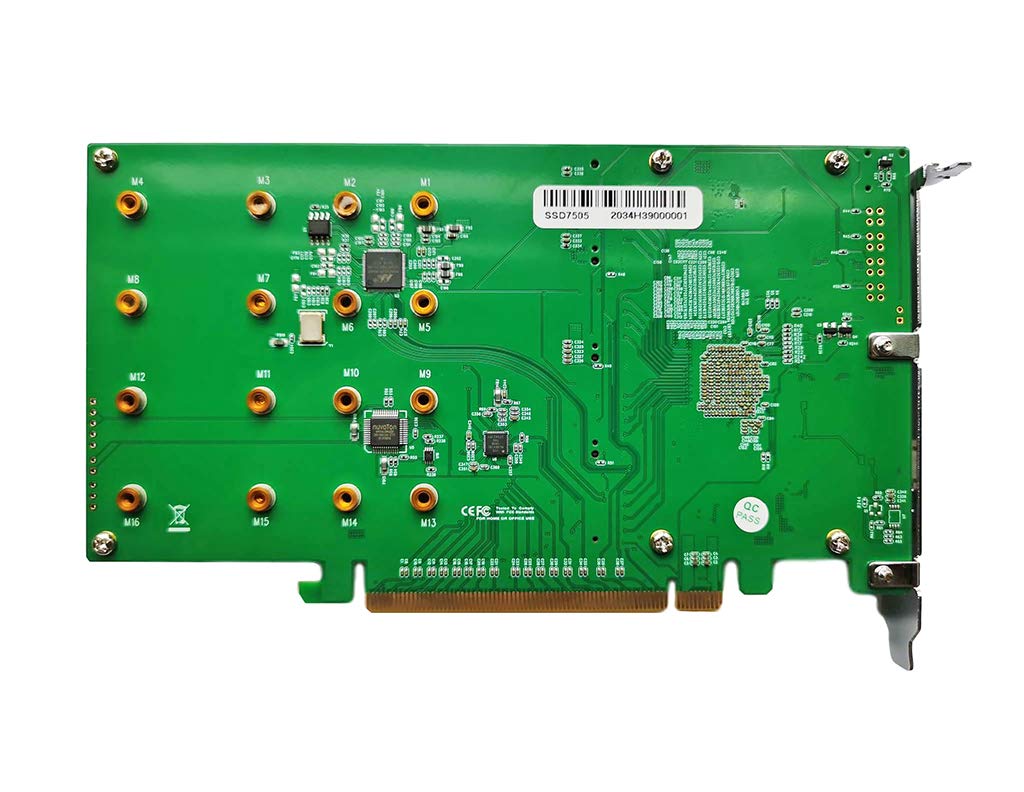 Highpoint 4-Port M.2 SSD7505 PCIe Gen3/Gen4 NVMe Bootable RAID Controller for Windows & Linux Systems