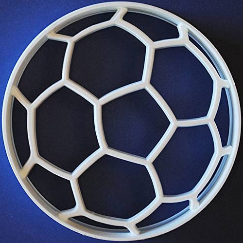 3D Soccer Ball Cookie Cutter 3.75 in β Injection Molded Plastic β Made in the USA β Foose Cookie Cutters β Cookie Mold
