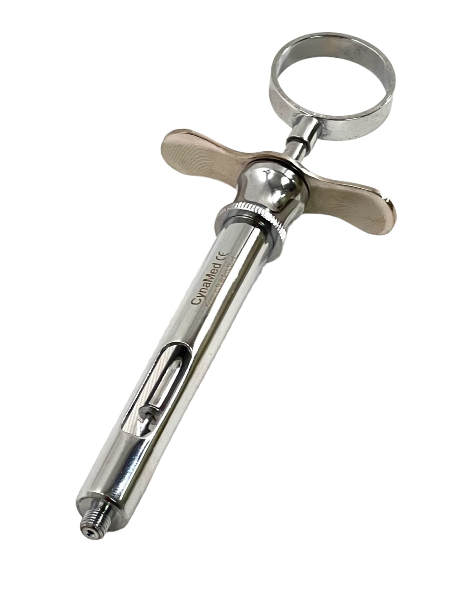 5 PREMIUM ASPIRING DENTAL SYRINGES 1.8mL ANESTHETIC ONE RING WITH FINGER RESTS SURGICAL DENTAL INSTRUMENTS ( CYNAMED )