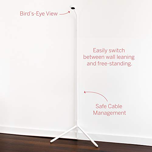 Nanit Plus - Smart Baby Monitor and Floor Stand: Camera with HD Video & Audio - Sleep Tracking - Night Vision - Temperature & Humidity Sensors and Two-Way Audio