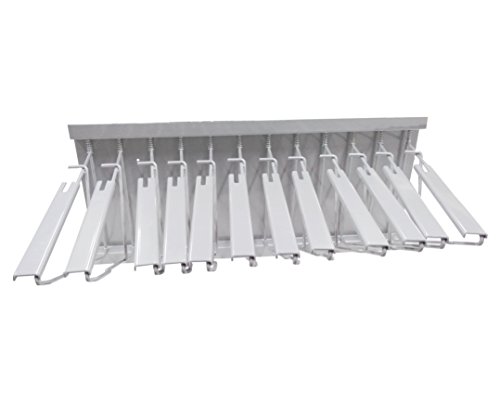 FixtureDisplaysÂź Silver Pivot Wall Rack with Hangers for Blueprints, Plans, Drawing 16743-NF
