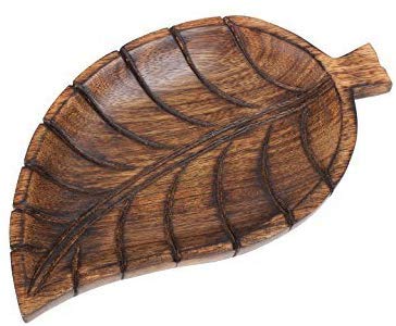 S.B.ARTS Wooden Handcraved Tray-Tray for Tea Coffee Cups-Dining Table Decor Accessories-Vanity Organizer-Home Decor- Kitchen Countertops Living Room-Ideal Gifts for Loved Ones- Brown