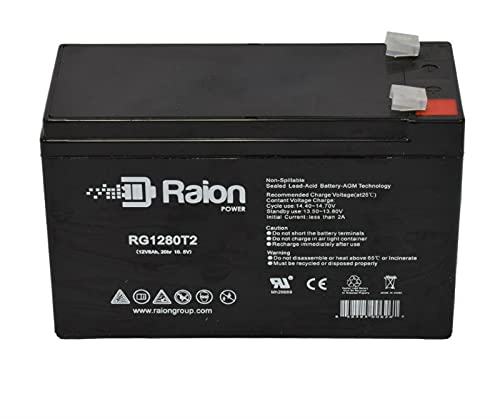 Raion Power RG1280T2 12V 8Ah Upgraded Replacement UPS Backup Battery for Tripp Lite SMART1500-3 Pack