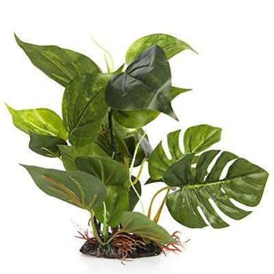 CNZ® Aquarium Fish Tank Green Lifelike Underwater Plastic Plant Aquatic Water Grass Decor (Large, 13-inch)