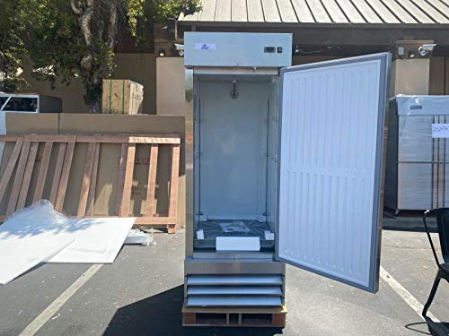 Commercial Refrigerator 1-Door Solid Upright Reach in Stainless Steel NSF 29" Width, Capacity 23 Cuft, Bottom Mounted Restaurant Quality Kitchen Cooler Fridge XB-27R-Dup-1