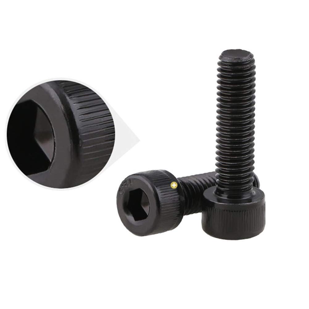 FullerKreg M3-0.5 x 25mm Alloy Steel Socket Cap Screw, (Pkg of 100),ISO 4762, Hex Drive, Class 12.9, Black Oxide Finish