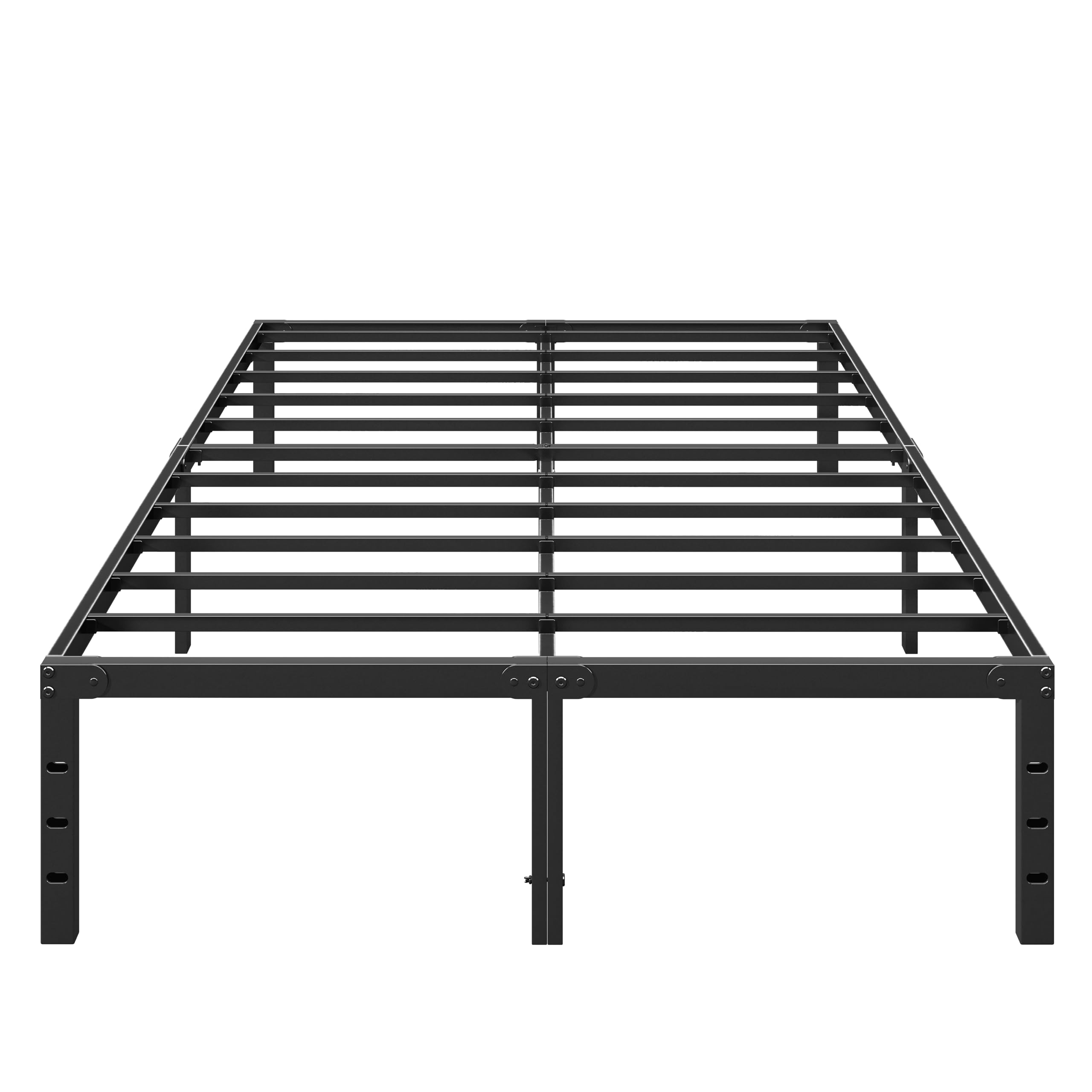 Closadin Black Queen Size Metal Platform Bed Frame with Stable Metal Support and Underbed Storage,18" Height Mattress Foundation,No Box Spring Needed,Easy Assembly