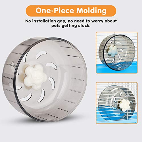 Hamster Racing Wheel, 13cm Hamster Wheel Small Hamster Running Wheel for Pets Quiet Plastic Racing Toy for Hamsters Gerbils Guinea Pigs