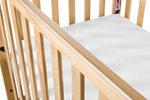 Child Craft Bristol Professional Series Compact Crib with Casters, Natural