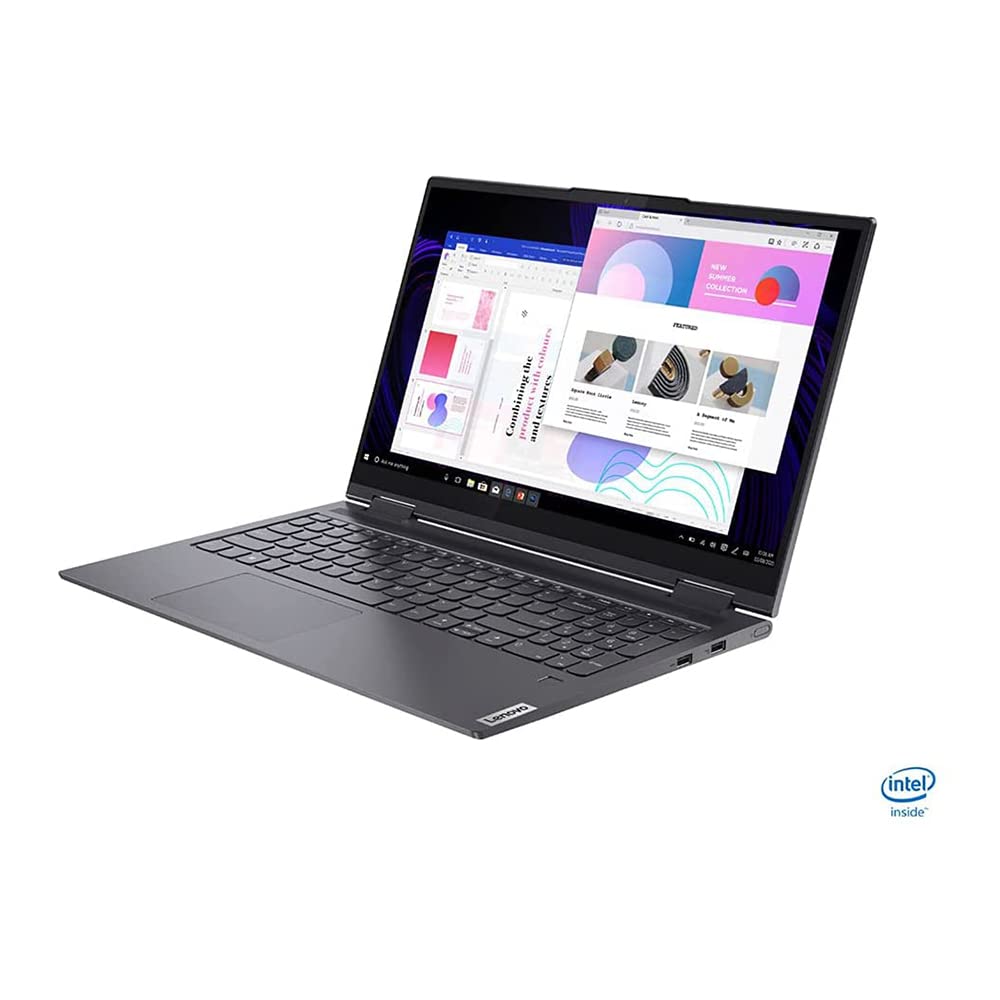 2021 Lenovo Yoga 7i 2-in-1 15.6" FHD Touchscreen Laptop Computer, Intel Core i5-1135G7(> i7-1065G7), 8GB RAM, 512GB PCIe SSD, Backlit Keyboard, Iris Xe Graphics, HD Webcam, Win 10, Grey, 32GB USB Card