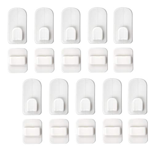 PHITUODA 10 Set Remote Control Holder Hook Wall Mount Self Adhesive TV Air Conditioner Remote Control Hook