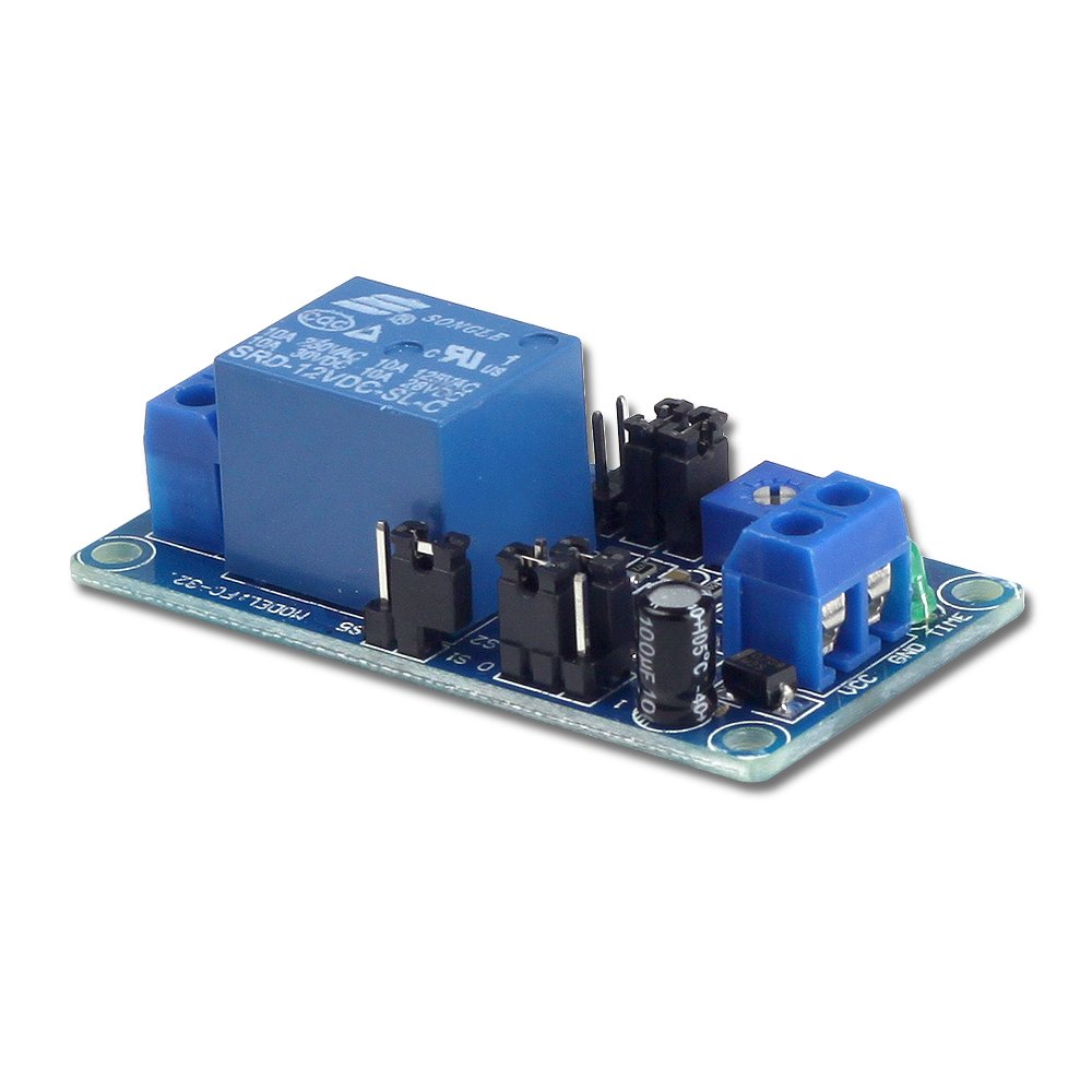 UCTRONICS DC 12V Time Delay Relay Module for Smart Home, Tachograph, GPS, PLC Control, Industrial Control, Electronic Experiment, Arduino Robot