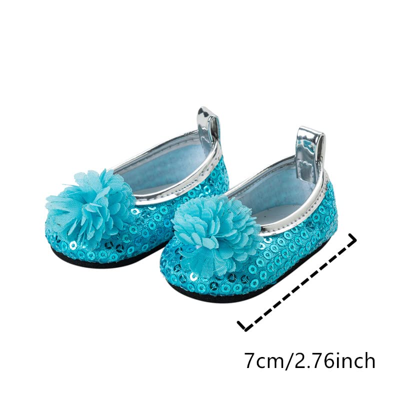 3 Pairs Doll Shoes Fits 18-inch American Doll Accessories Girl Dolls