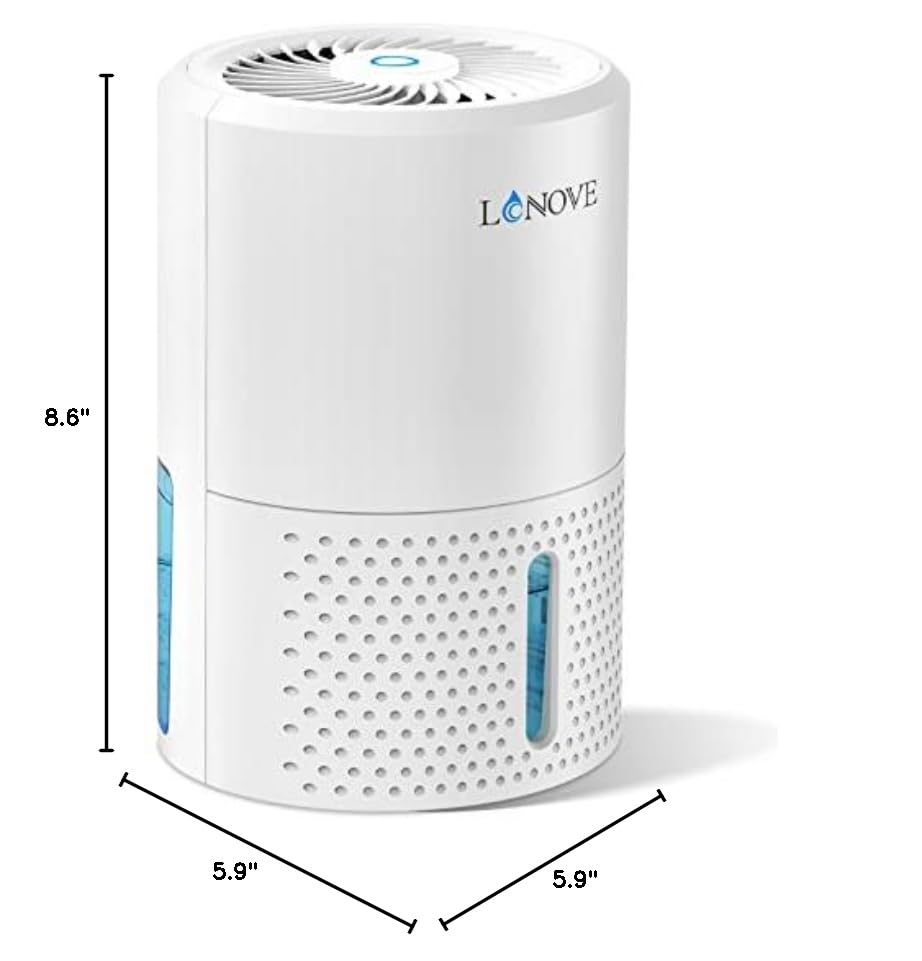 Dehumidifiers for Home - 34ounce Dehumidifier for Bedroom 2600 Cubic Feet (280 squarefoot) Quiet, Small Portable Dehumidifier for Closet Bathroom RV