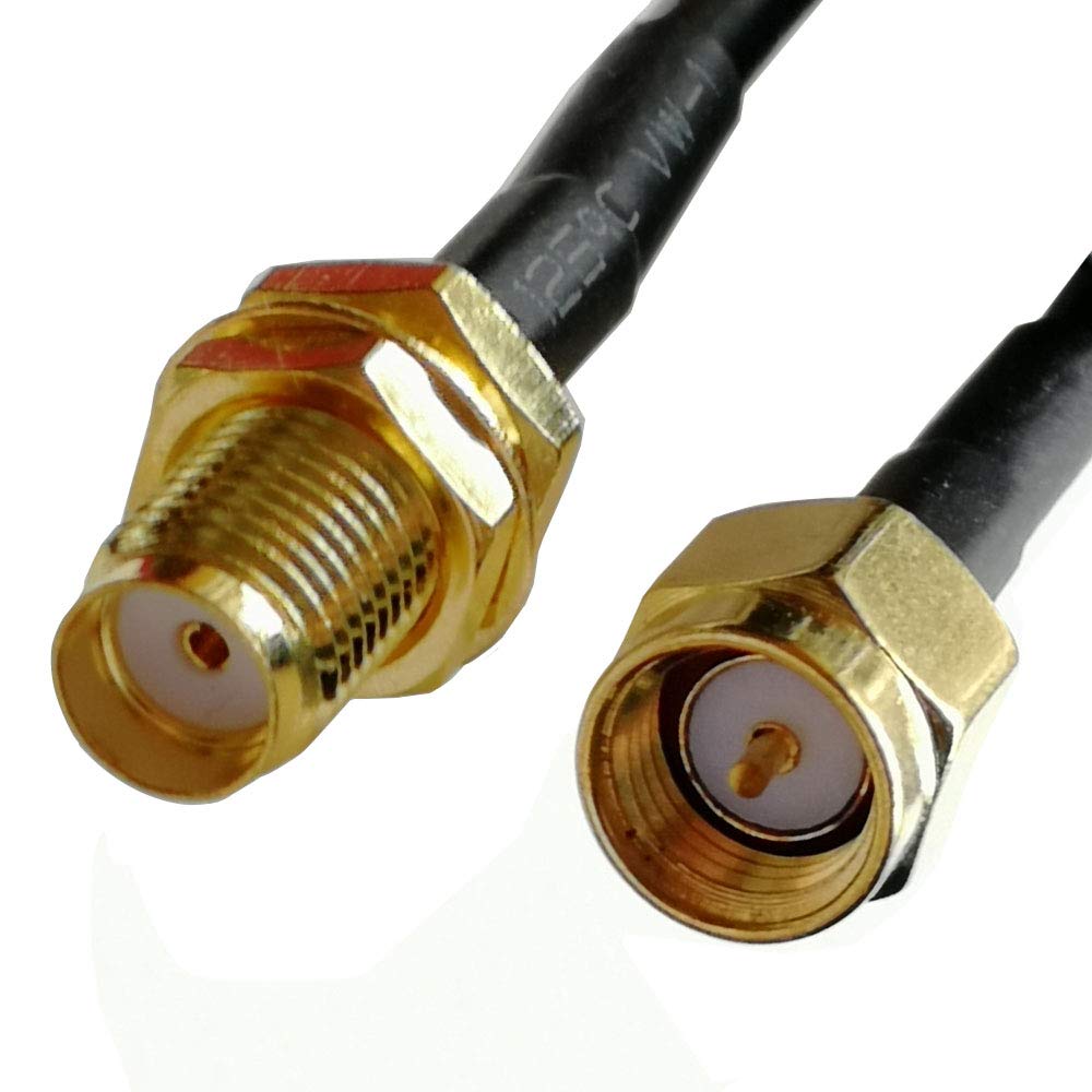 Lala Smill RG174 WiFi Antenna Extension Cable, 20ft /6m SMA Male to SMA Female Coaxial Low Loss Cable for SDR Antenna, Security Camera Antenna, Mag Mount Antenna