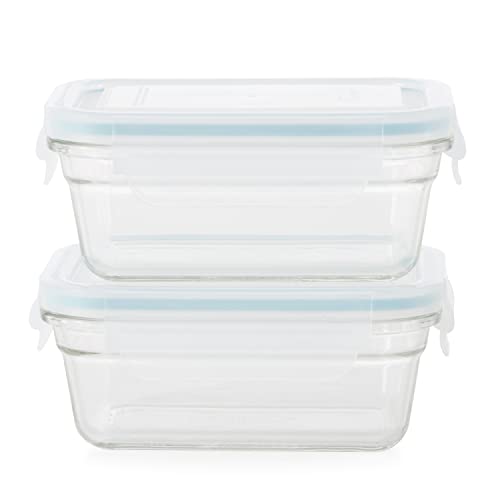 GLASSLOCK 24 Piece Oven Microwave Safe Glass Food Storage Containers Set w/Lids