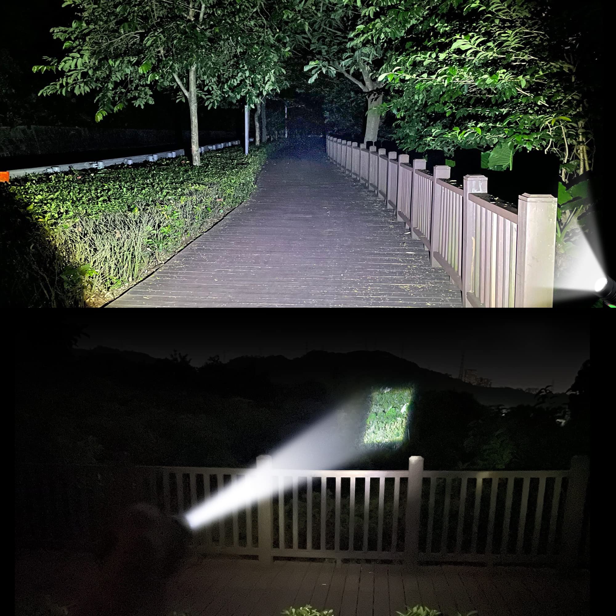 DARKBEAM USB Rechargeable LED Flashlight [2 Pack] T002 Super Bright XHP50 3000 Lumen Flash Light Lights Tactical Handheld Zoomable for Hiking, Biking, Outdoor Activity Patrol, Home, Emergency
