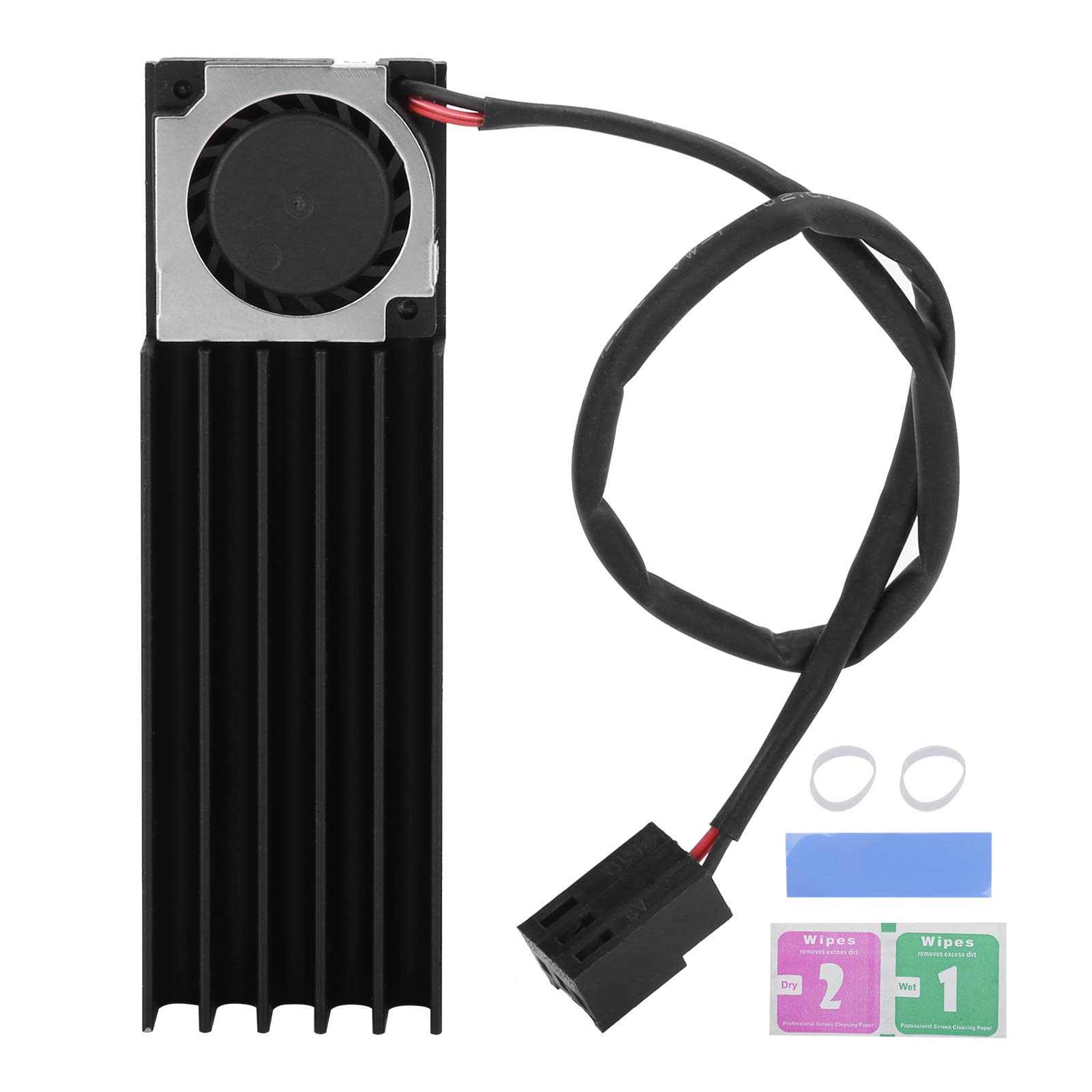 SSD Radiator with Fan Scientific Efficient Cooling Air Duct Heat Sink Thermal Module for All M.2 2280 Hard Drives and Desktop Computers