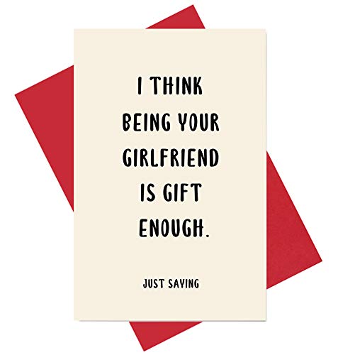 Funny Birthday Card for Boyfriend, Cocky Anniversary Card for Boyfriend Him, Joke Card for BF