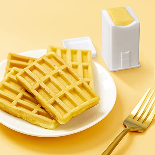 codree 3 PCS Butter Spreader Dispenser-Corn Butter Holder with Built-In Cover-Spreads Butter Dispenser on Waffles Toast Pancakes Bagels