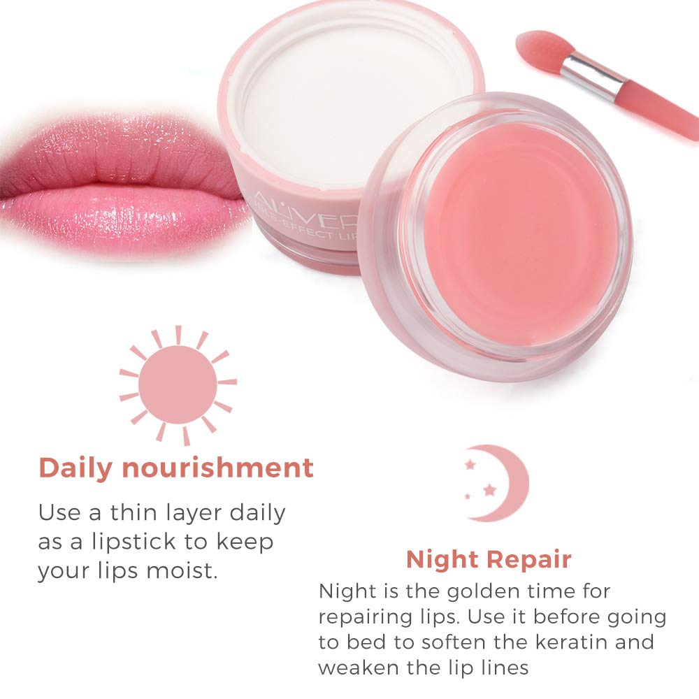 Lip Scrub, Double Effect Lip Sleeping Mask, Chapped Lip Treatment, Strawberry Overnight Moisturizing Repairing Lips Mask, Sleeping Lip Balm, Peeling Lip Primer (Strawberry)
