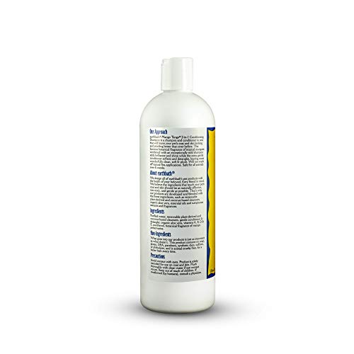 Earthbath 2-in-1 Conditioning Shampoo for Pets – Dog Shampoo and Conditioner, Conditions & Detangles, Made in USA – Mango Tango, 16 oz