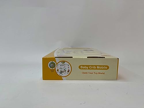 Baby Musical Crib Mobile with Timing Function Projector and Lights,Hanging Rotating Rattles and Remote Control Music Box with 150 Melodies,Toy for Newborn 0-24 Months