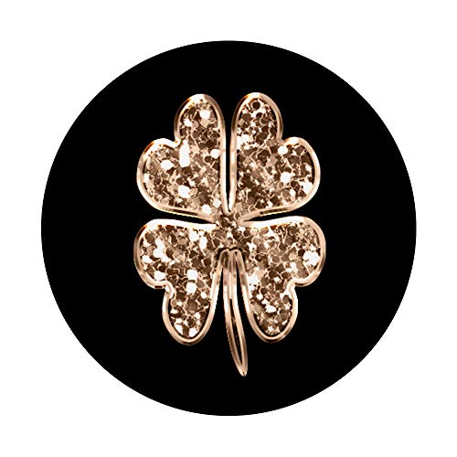 Elegant Four Leaf Clover, Good Luck Symbol, 4 Leaf Clover PopSockets PopGrip: Swappable Grip for Phones & Tablets