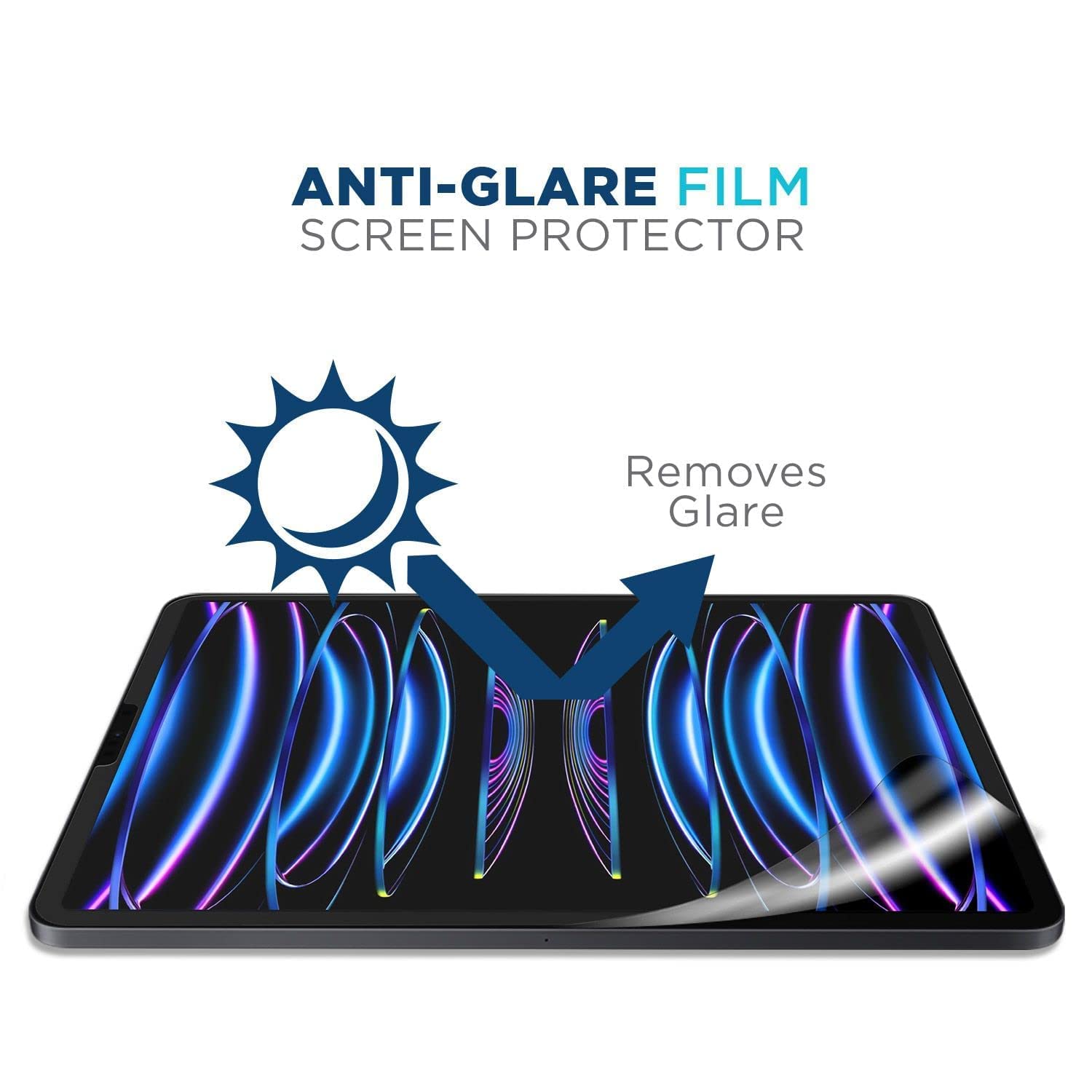 Tech Armor Anti-Glare/Anti-Fingerprint Plastic Film Screen Protector (Not Glass) Designed for Apple iPad Pro 11-Inch 2020 and 2018 [Pack of 2]
